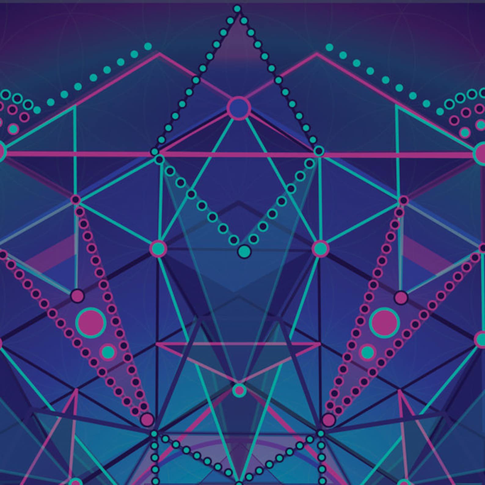 Introspection Mandala, Turquoise and Purple, Geometric Design, Mandala ...