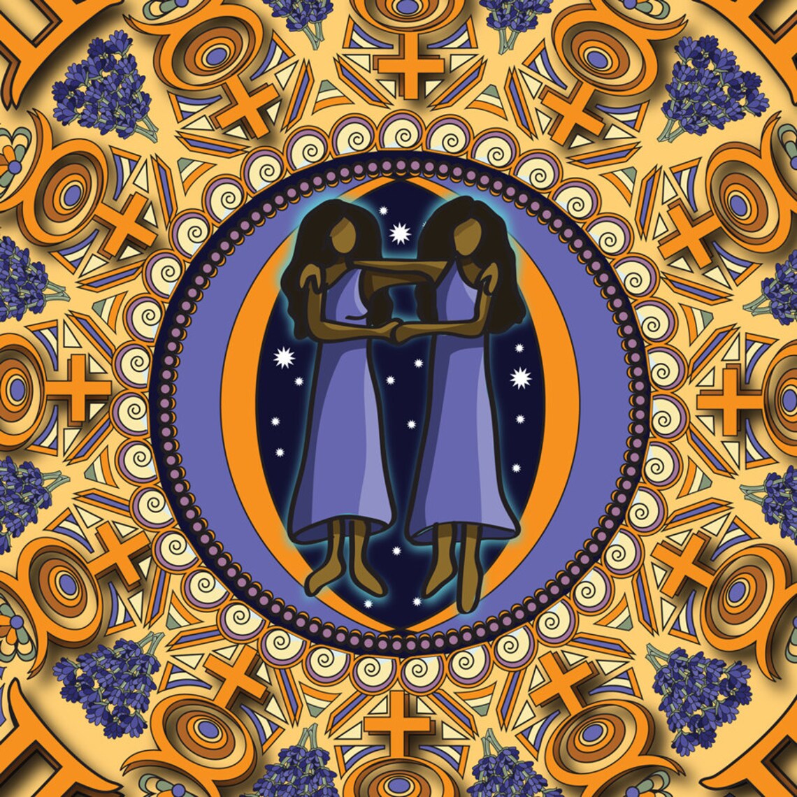 Gemini Mandala, Gemini, Star Signs, Zodiac Art, Gemini Art, Twins ...