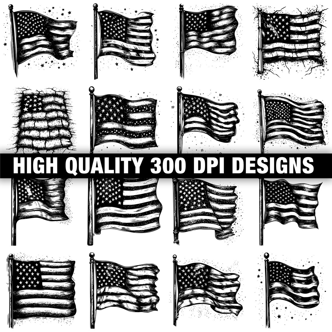 117+ Distress US Flag Svg, Png, Dxf, Eps Designs Bundle | Instant ...