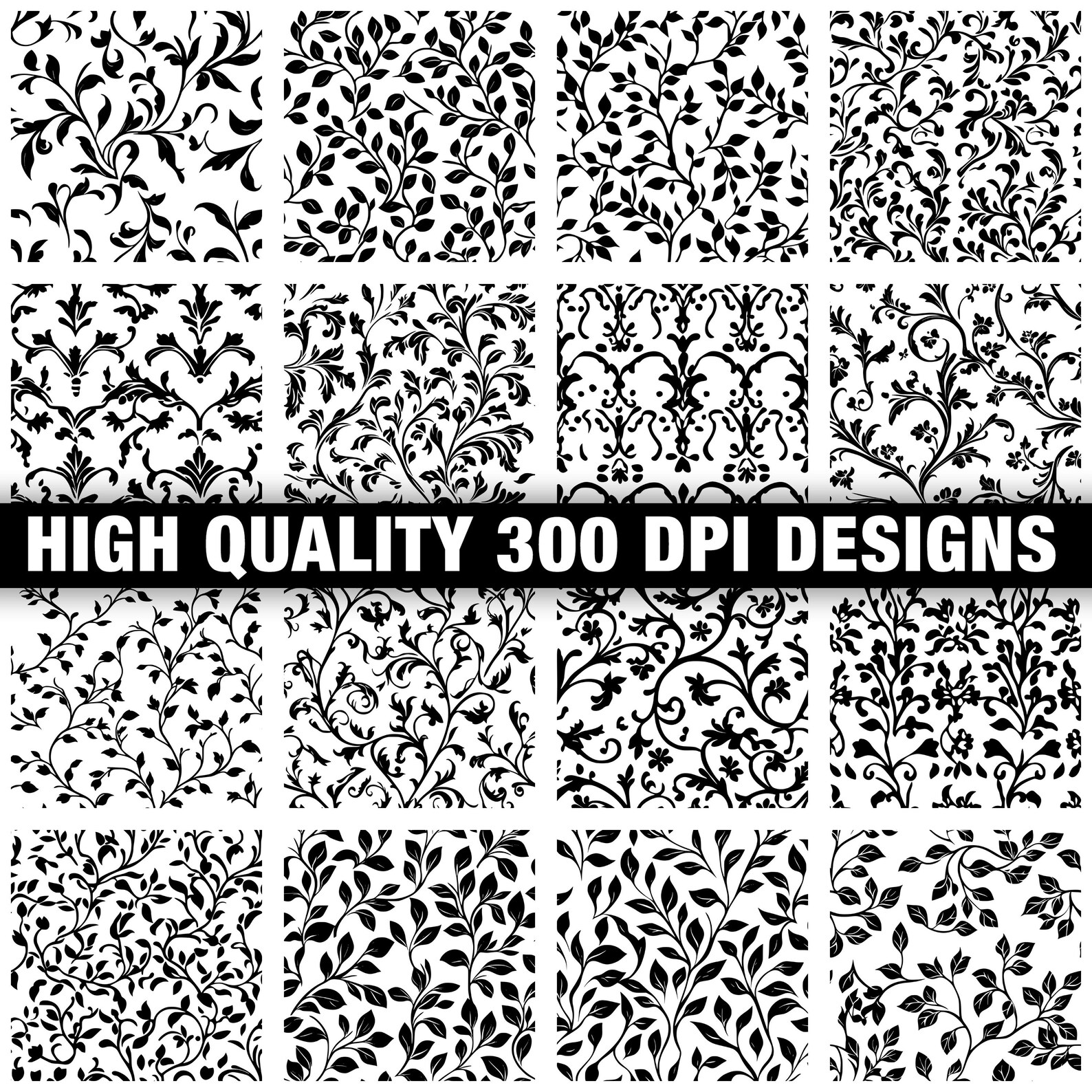 Carved Vine Leather Design Bundle, Leathora Images (digital Download ...