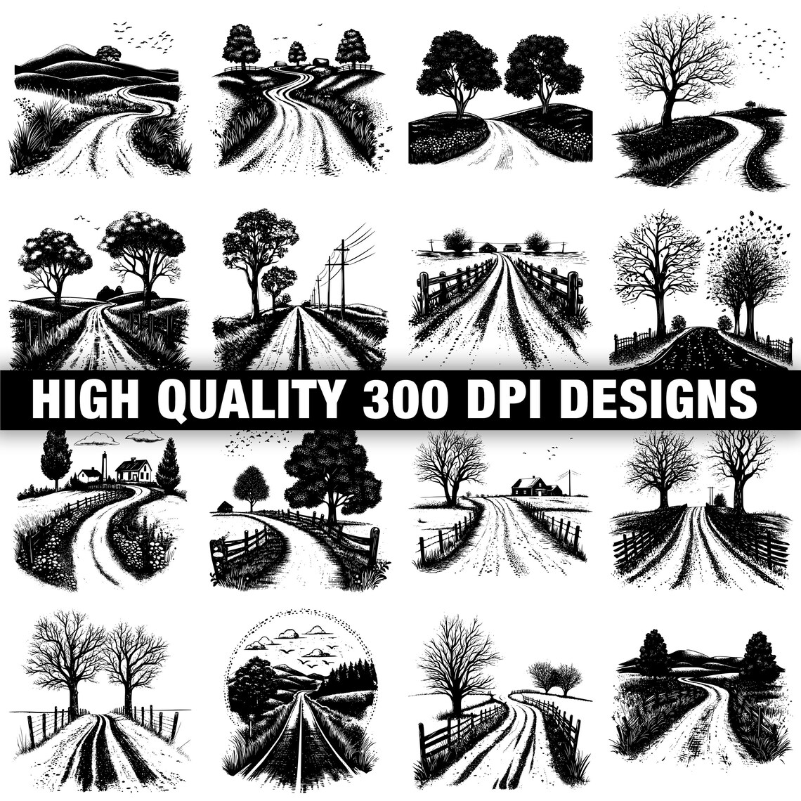 117+ Country Roads Svg, Png, Dxf, Eps Designs Bundle | Instant Digital ...