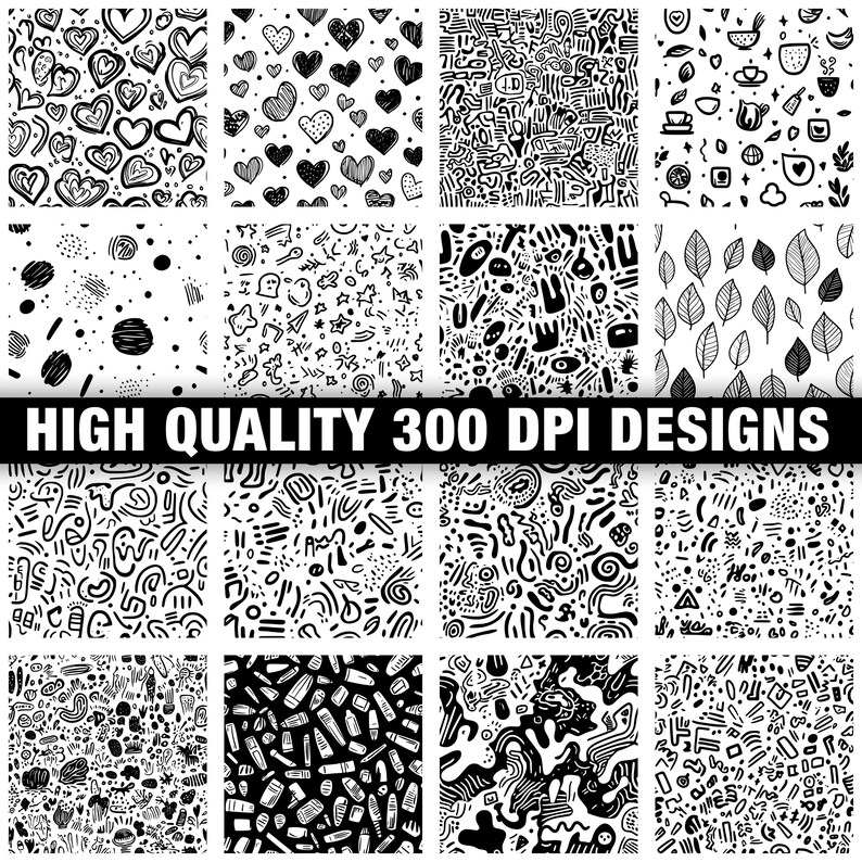 117+ Doodlify (doodle Patterns) Svg, Png, Dxf, Eps Designs Bundle ...