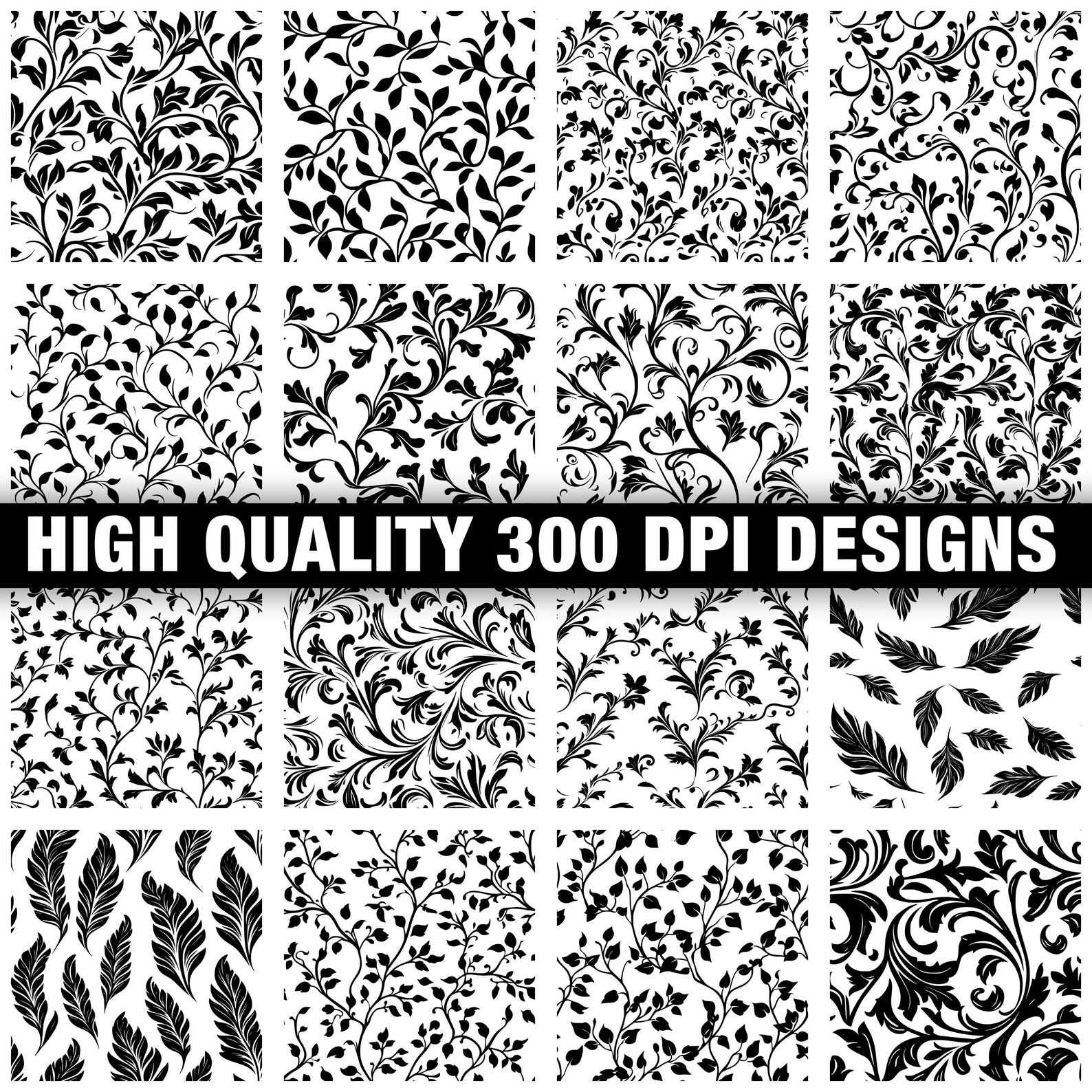 Carved Vine Leather Design Bundle, Leathora Images (digital Download ...