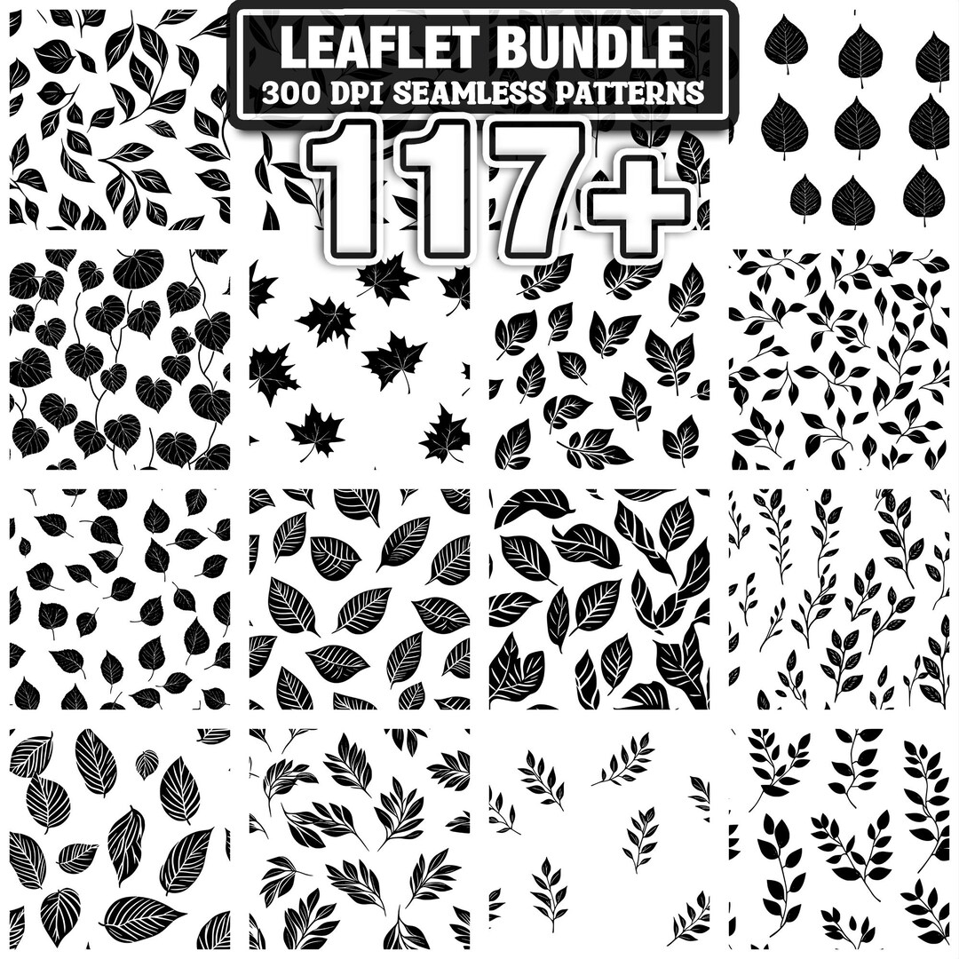 117+ Leaflet (leaf) Svg, Png, Dxf, Eps Designs Bundle | Instant Digital ...