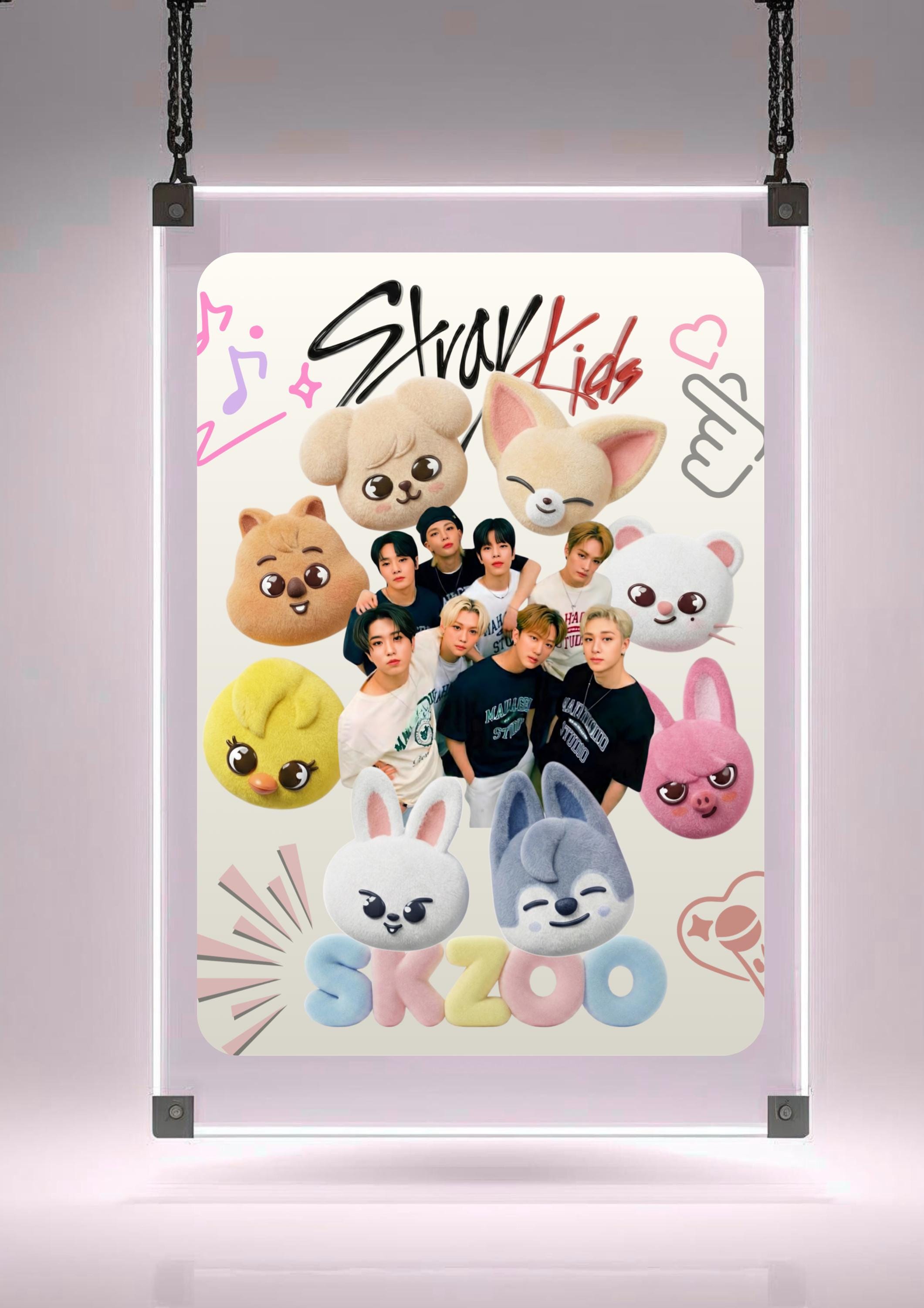 Stray Kids Poster | Skzoo Wall Art Room Decor (digital Download ...