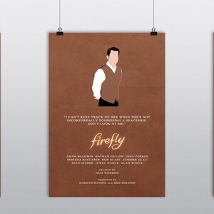 Firefly Poster - Choose From 9 Characters (made to Order) - Etsy