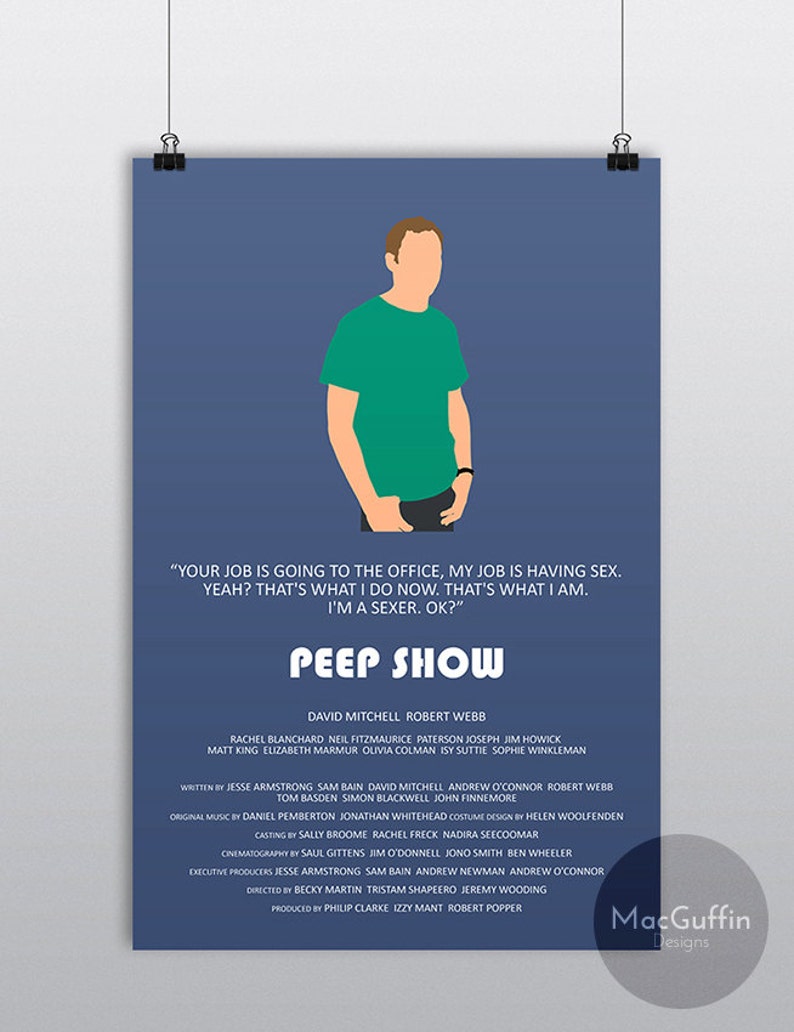 Peep Show Poster Choose From 3 Characters made to Order - Etsy