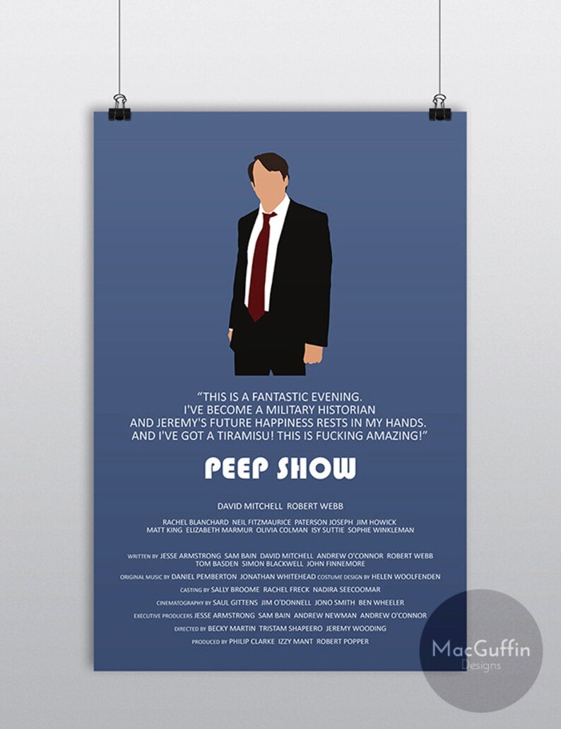 Peep Show Poster Choose From 3 Characters made to Order - Etsy