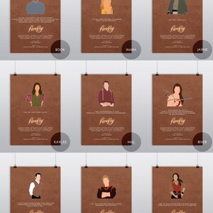Firefly Poster - Choose From 9 Characters (made to Order) - Etsy