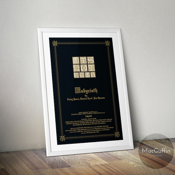 Labyrinth Poster - Etsy UK