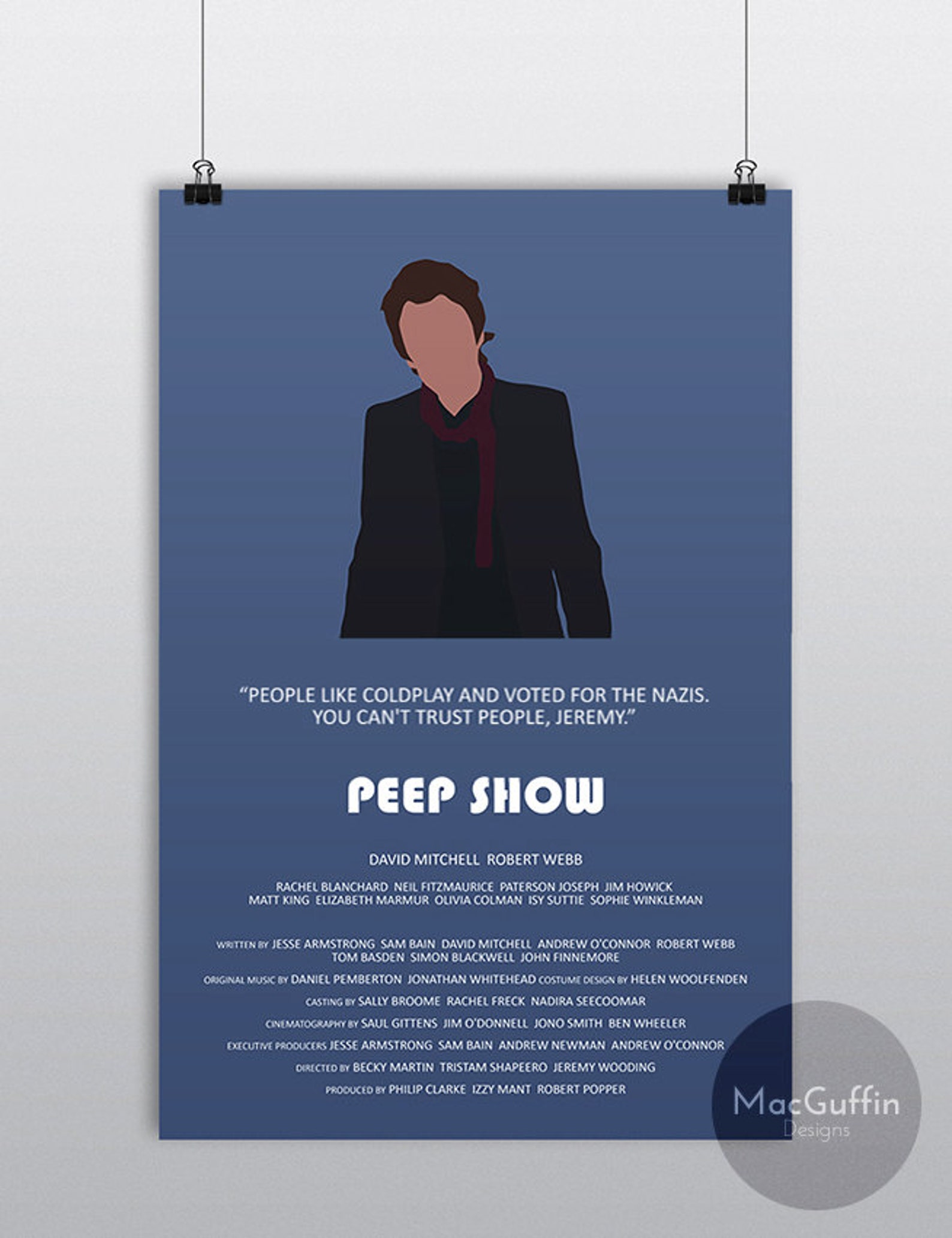 Peep Show Poster Choose From 3 Characters made to Order - Etsy