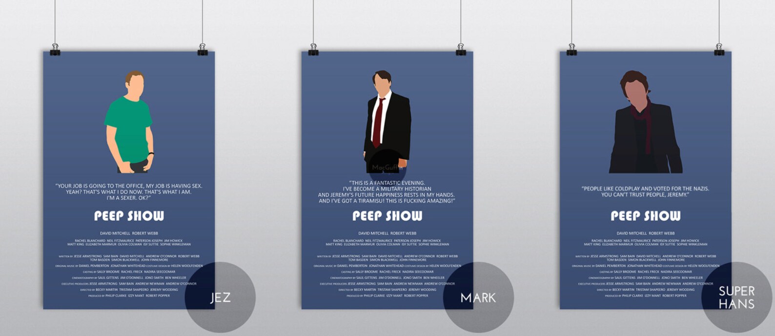Peep Show Poster Choose From 3 Characters made to Order - Etsy