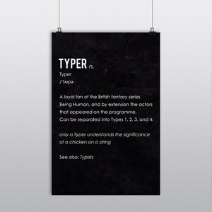 Fandom Definitions Poster - Choose From 11 Fandoms (made to Order ...