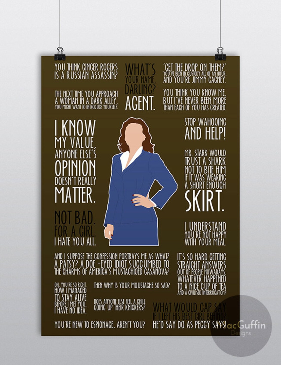 Agent Carter Poster Choose From 3 Characters made to Order - Etsy