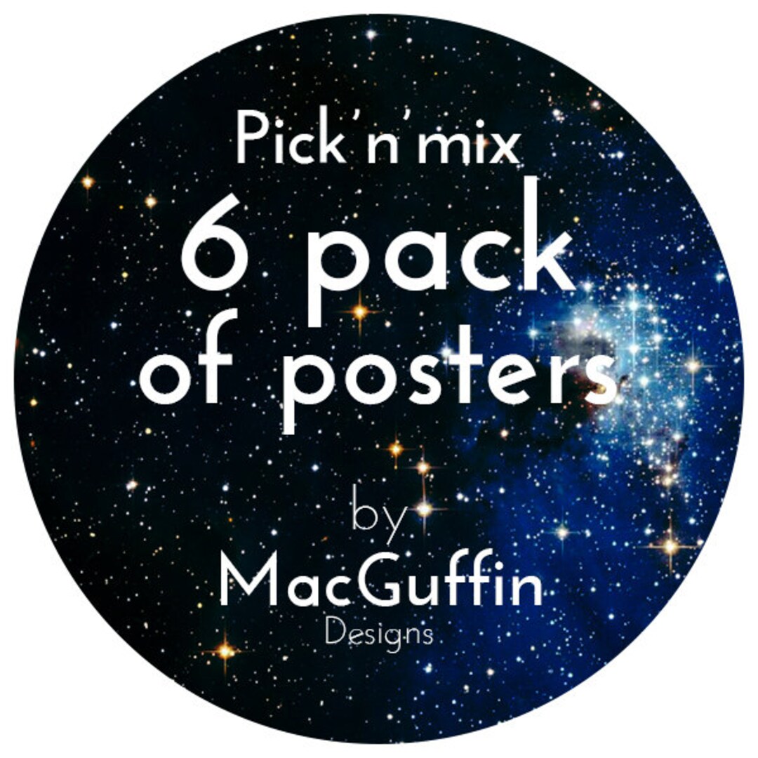 6 Pack of Posters / Prints (made to Order) - Etsy UK