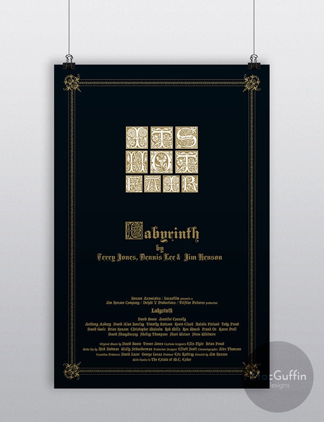 Labyrinth Poster (made to Order) - Etsy
