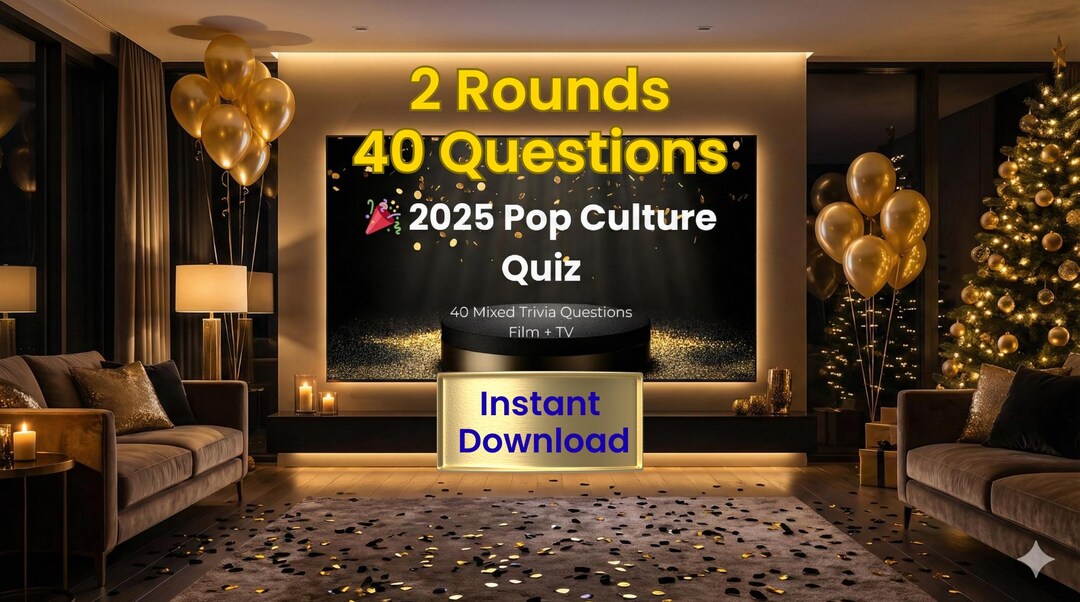 Movie & TV Trivia Game 2026 | 2025 Film Pop Culture Quiz | Oscar ...