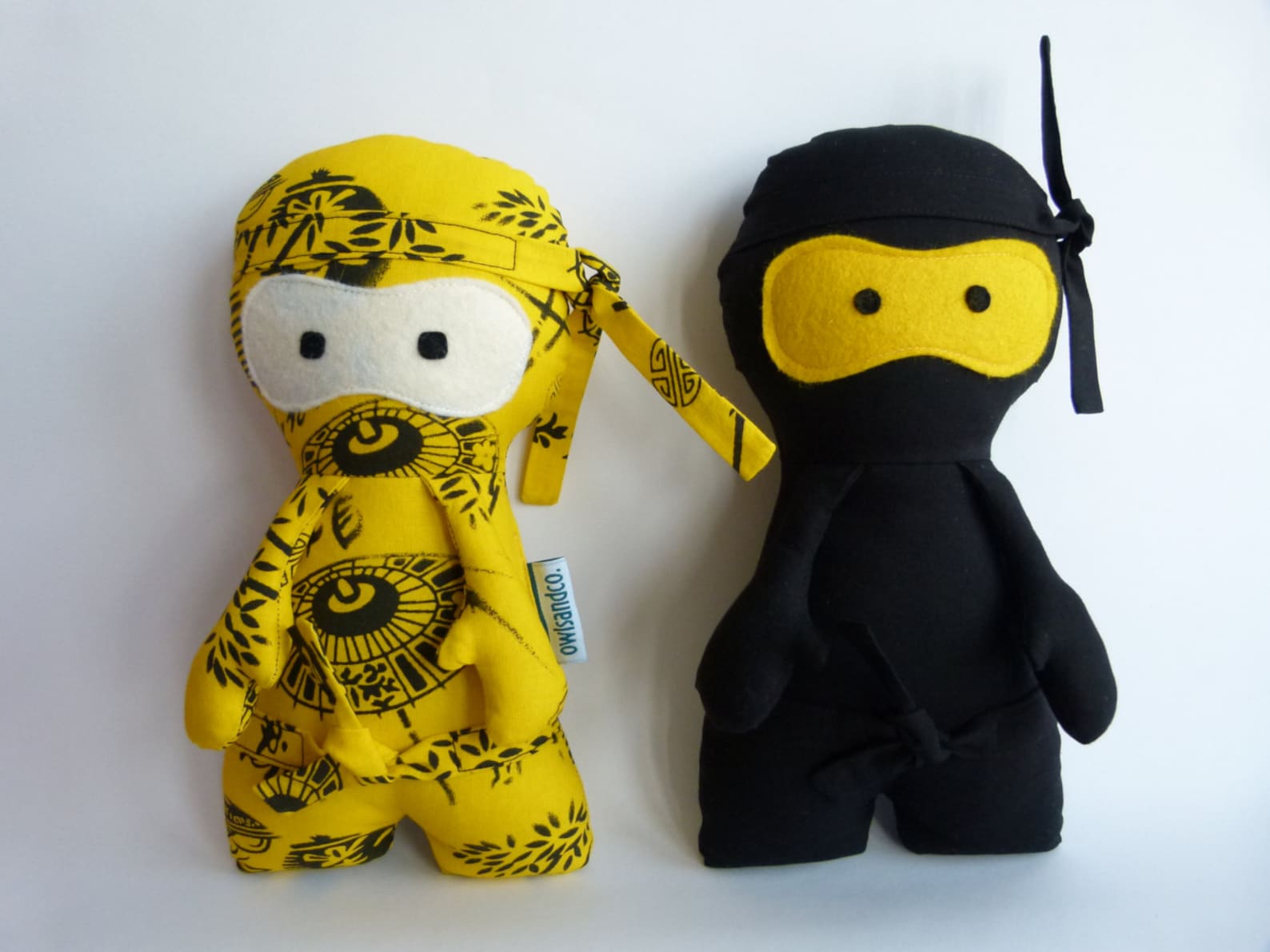 Ninja Handmade Fabric Doll BLACK NINJA - Etsy