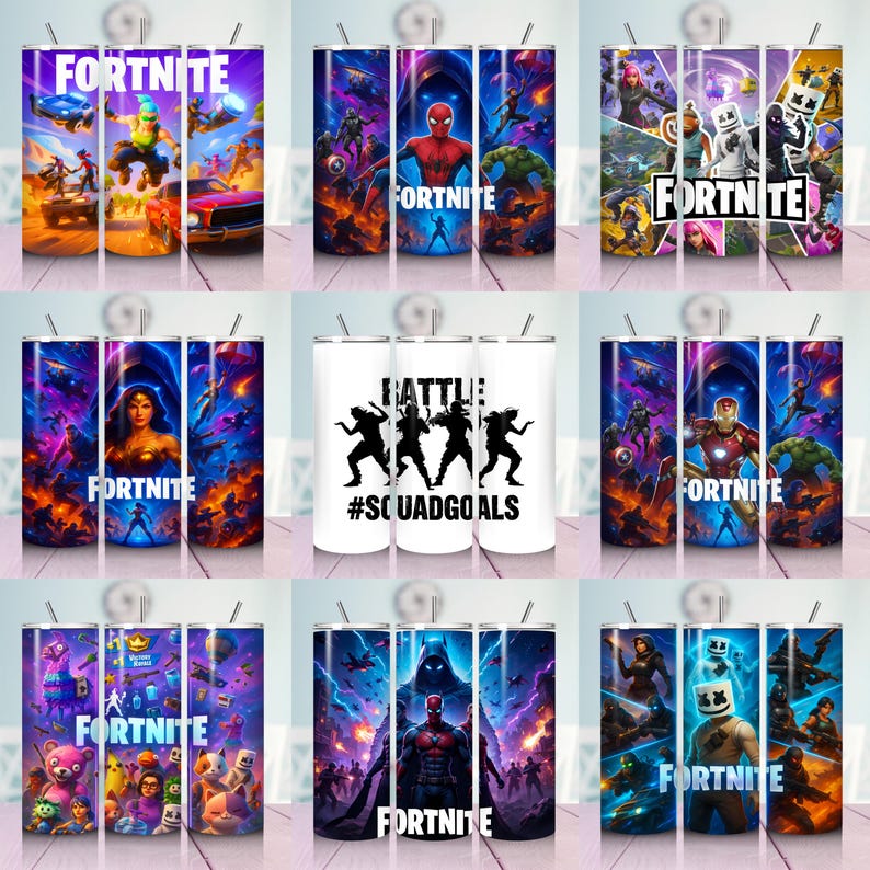 30+ Action Game Style Tumbler Wrap PNG | 20 Oz Battle Royale Inspired ...