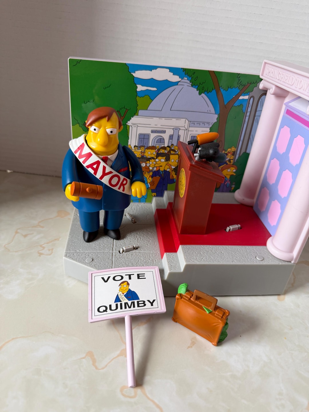 The Simpsons Town Hall World of Springfield Interactive Mayor Quimby ...