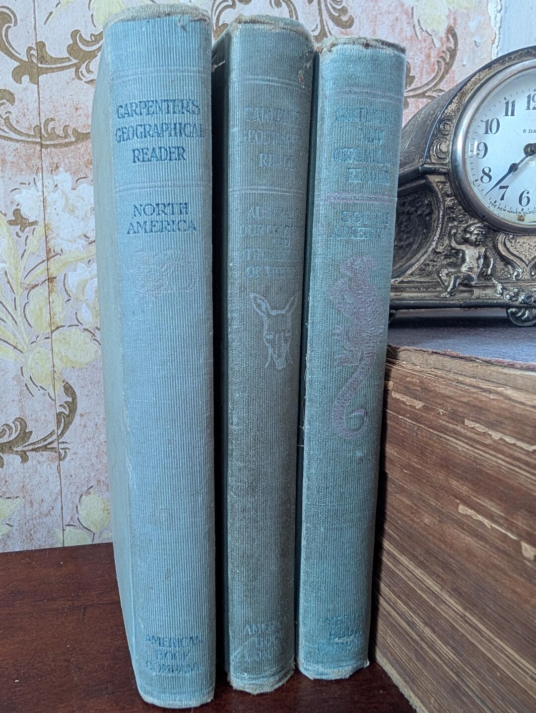 Antique Geography Schoolbooks Set (3) – Carpenter’s Geographical ...