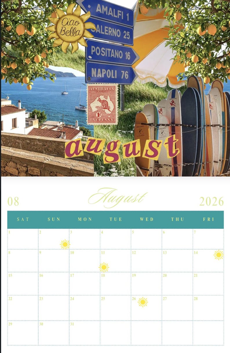 2026 Custom Calendar - DIY Canva Template (digital Download) - Etsy