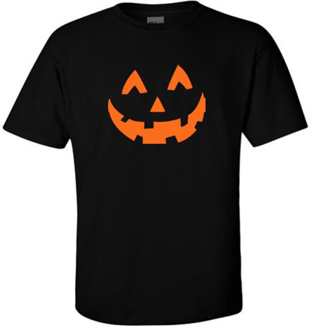 Tshirt Jack-o-lantern Pumpkin Face, Iconic Halloween T-shirt, Pumpkin ...