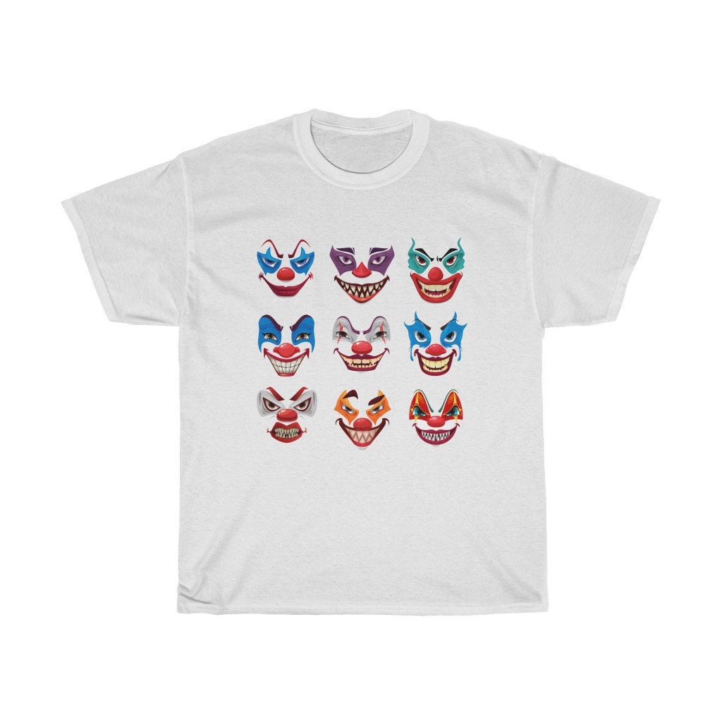 Scary Clown Faces Weirdcore Clowncore Clothing Outfit Unisex | Etsy