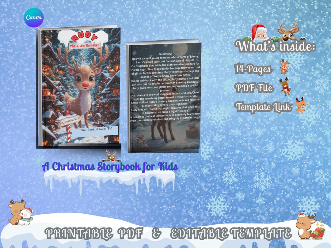 A Printable Christmas Storybook for Kids| Storybook Ebook Children's ...