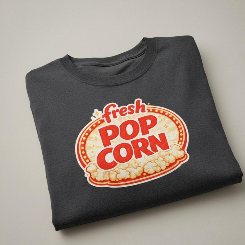 Fresh Popcorn SVG PNG | Movie Night Snack Bar Sign | Popcorn Wall Art ...