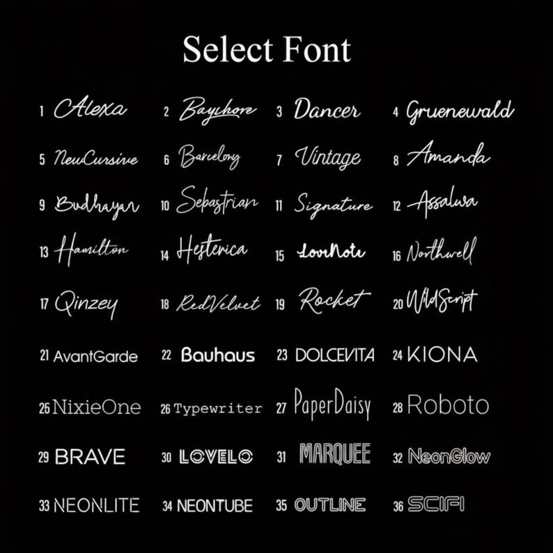 Custom Neon Sign, Size; 8-100 Inches, Color; Determined Upon Request ...