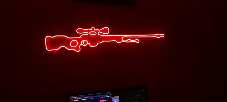 Custom Awp Sniper Neon Sign, Size; 12-100 Inches, Color; Determined ...