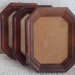 Vintage Dark Brown Octagon Picture Frame 3.75 X 4.75 Photo Decoration ...