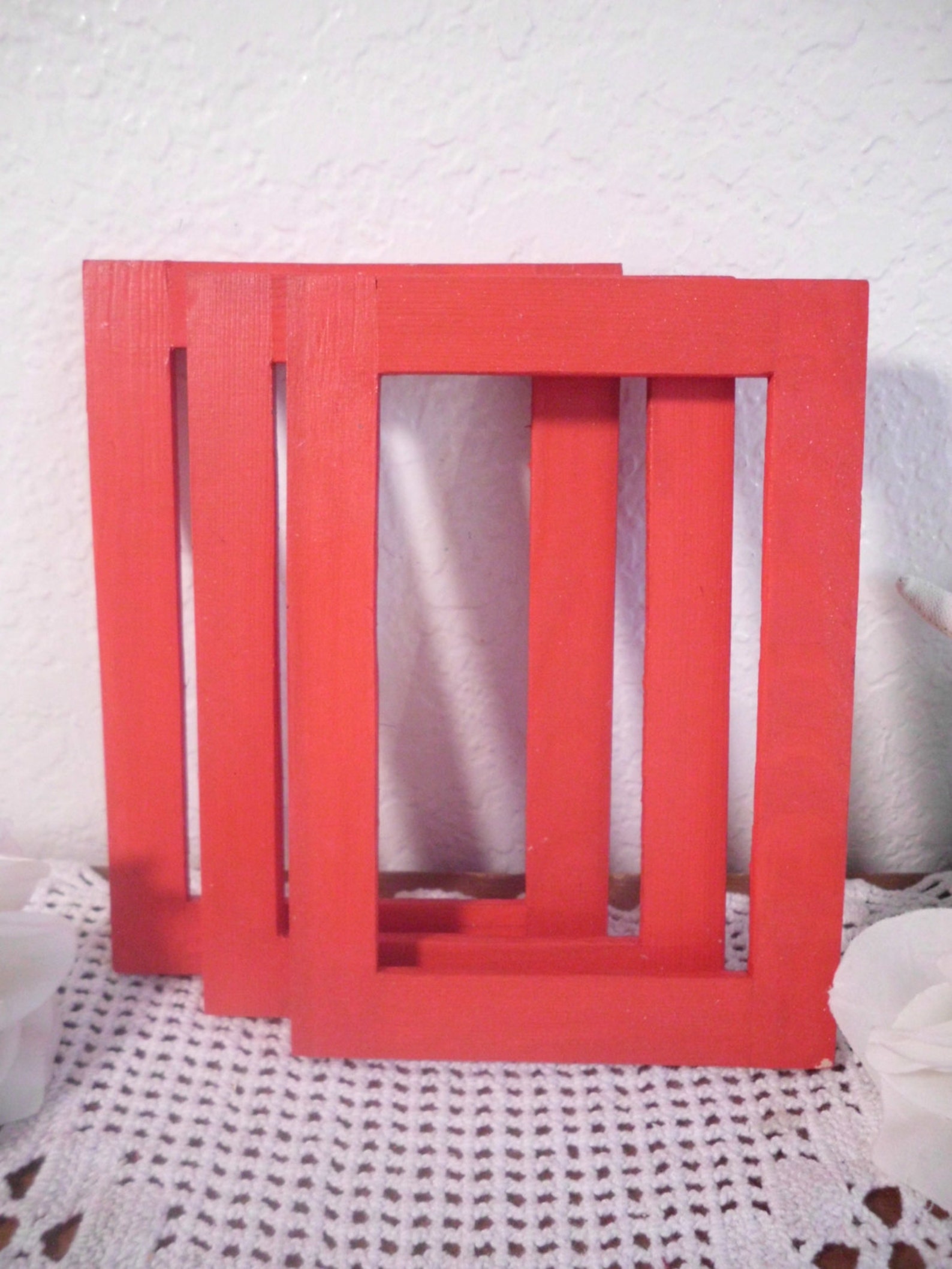 Red Wedding Frame Rustic Shabby Chic Distressed 4 X 6 Picture | Etsy