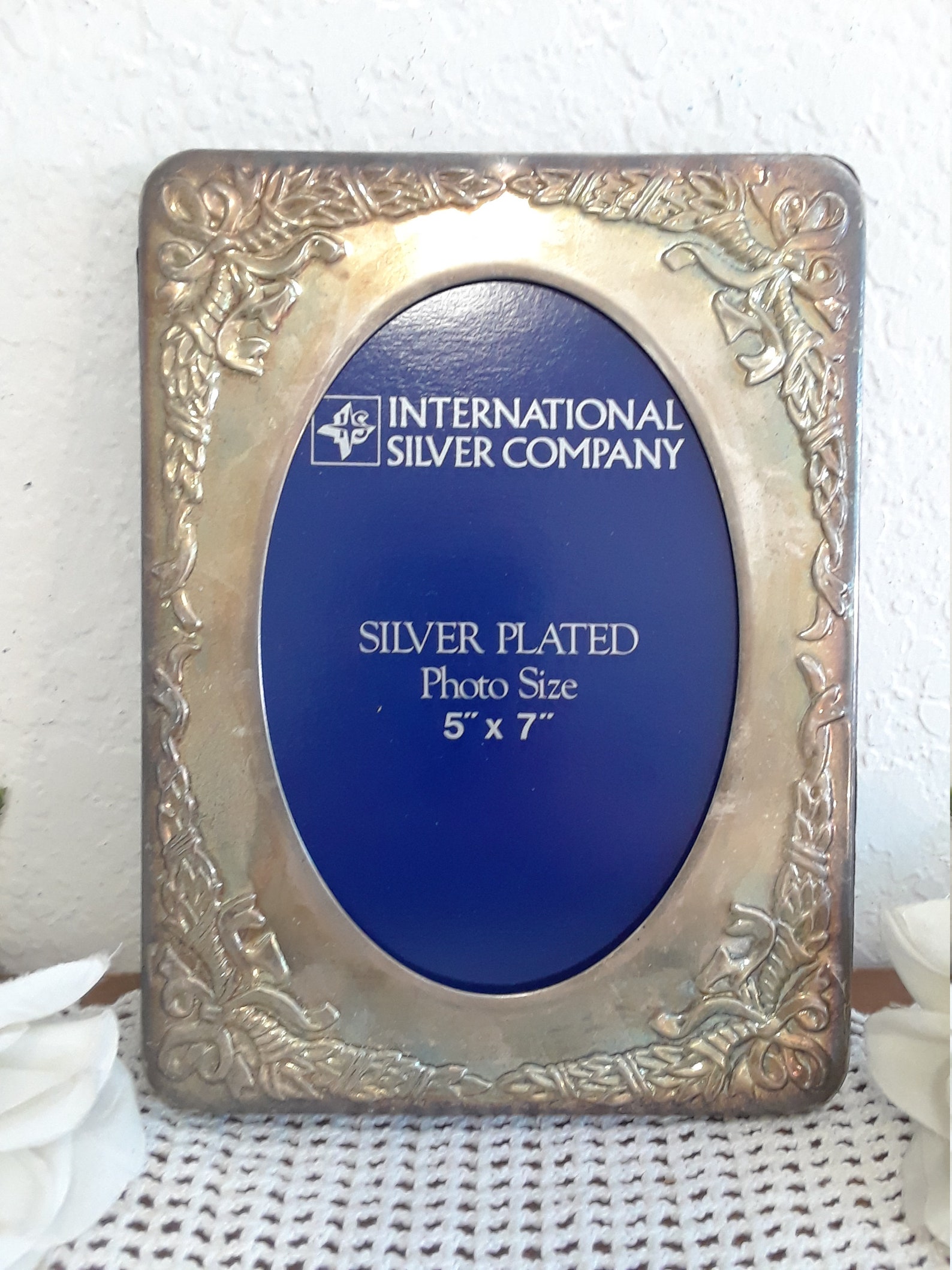 Vintage Silver Plate Picture Frame 5 X 7 Photo Decoration Mid - Etsy