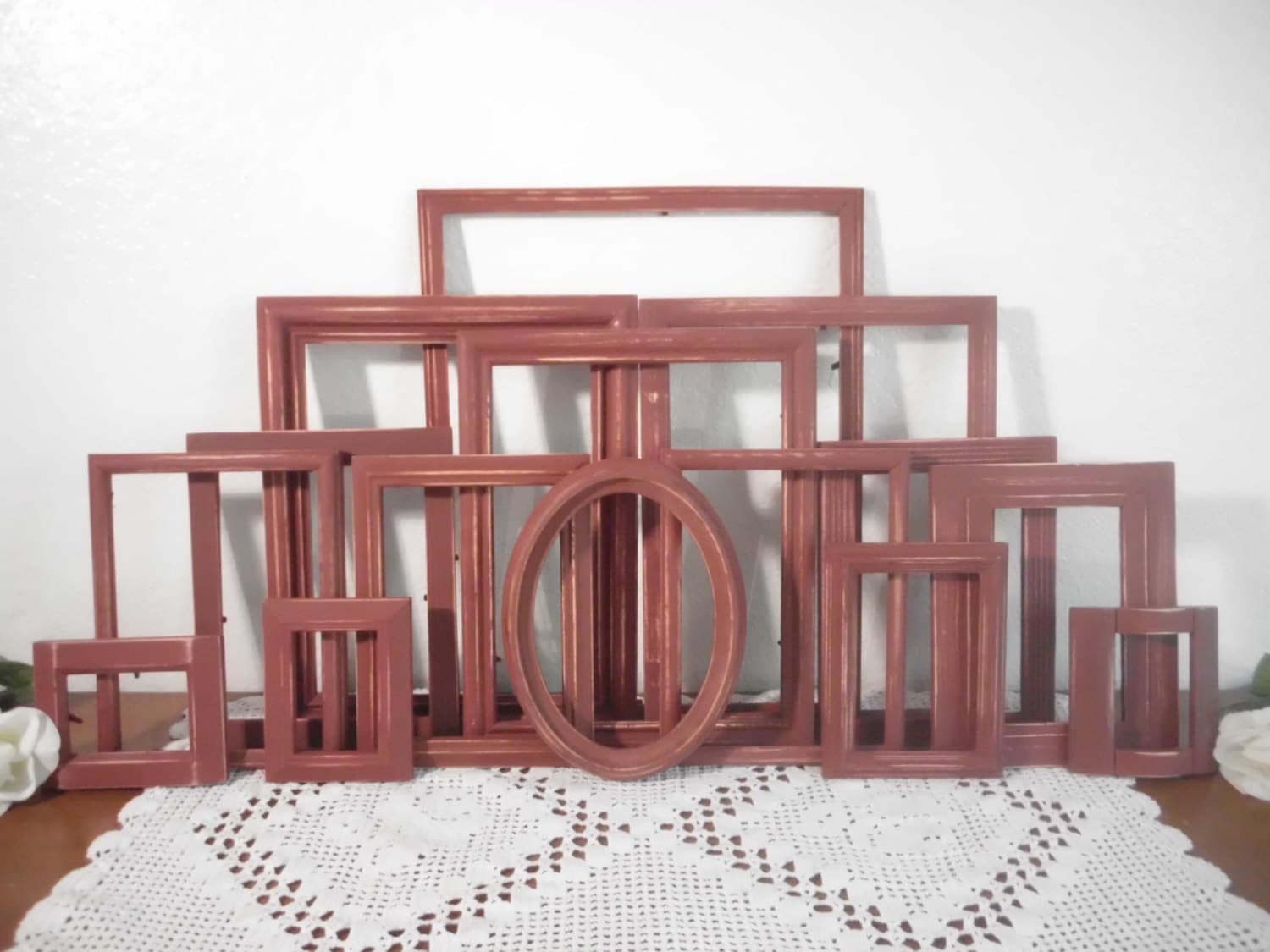 Barn Red Frame Set Large Instant Collection Rustic Shabby Chic ...