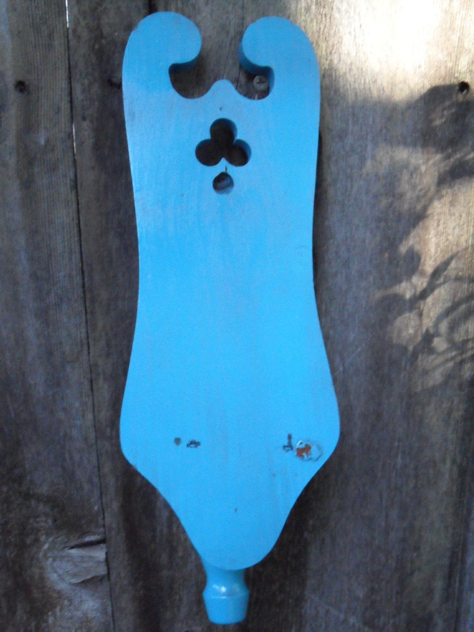 Rustic Aqua Turquoise Teal Blue Shabby Chic Upcycled Wood Taper Vintage ...