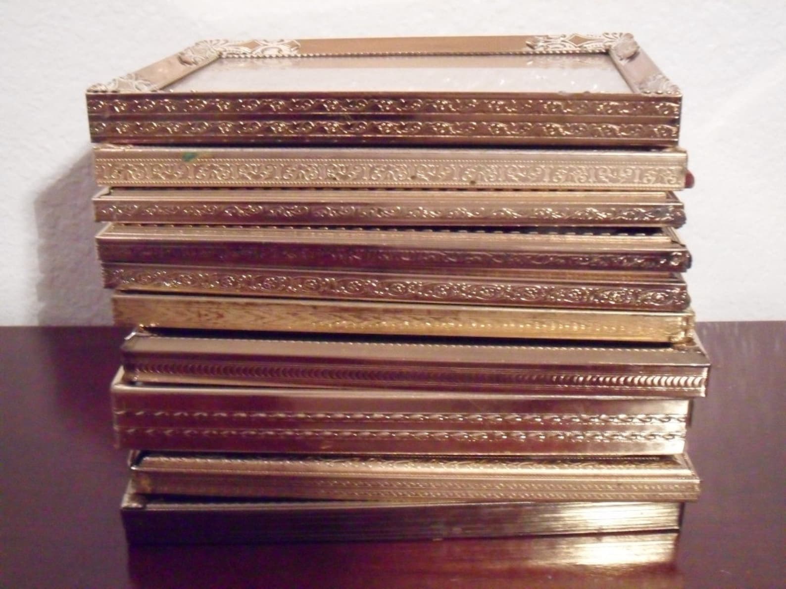 Vintage Gold Metal Frame Collection Set 5 X 7 Wedding Table Number ...