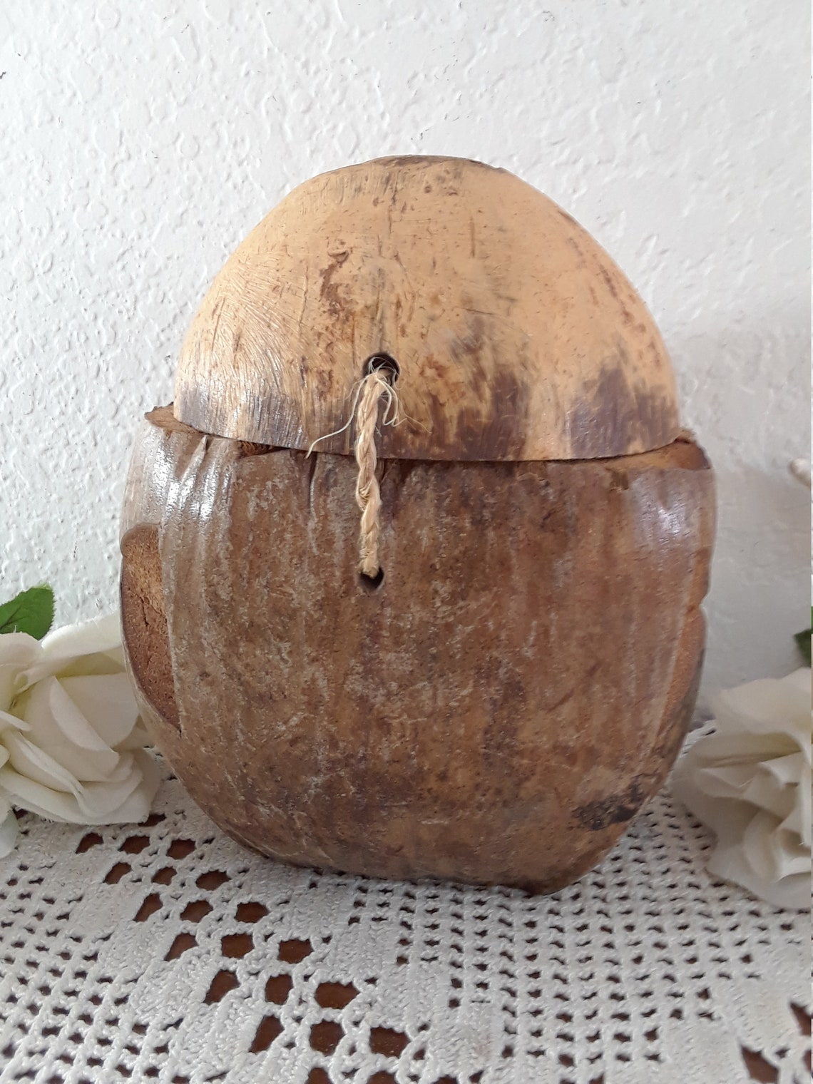 Vintage Coconut Monkey Head Tiki Bar Hawaii Luau Party | Etsy