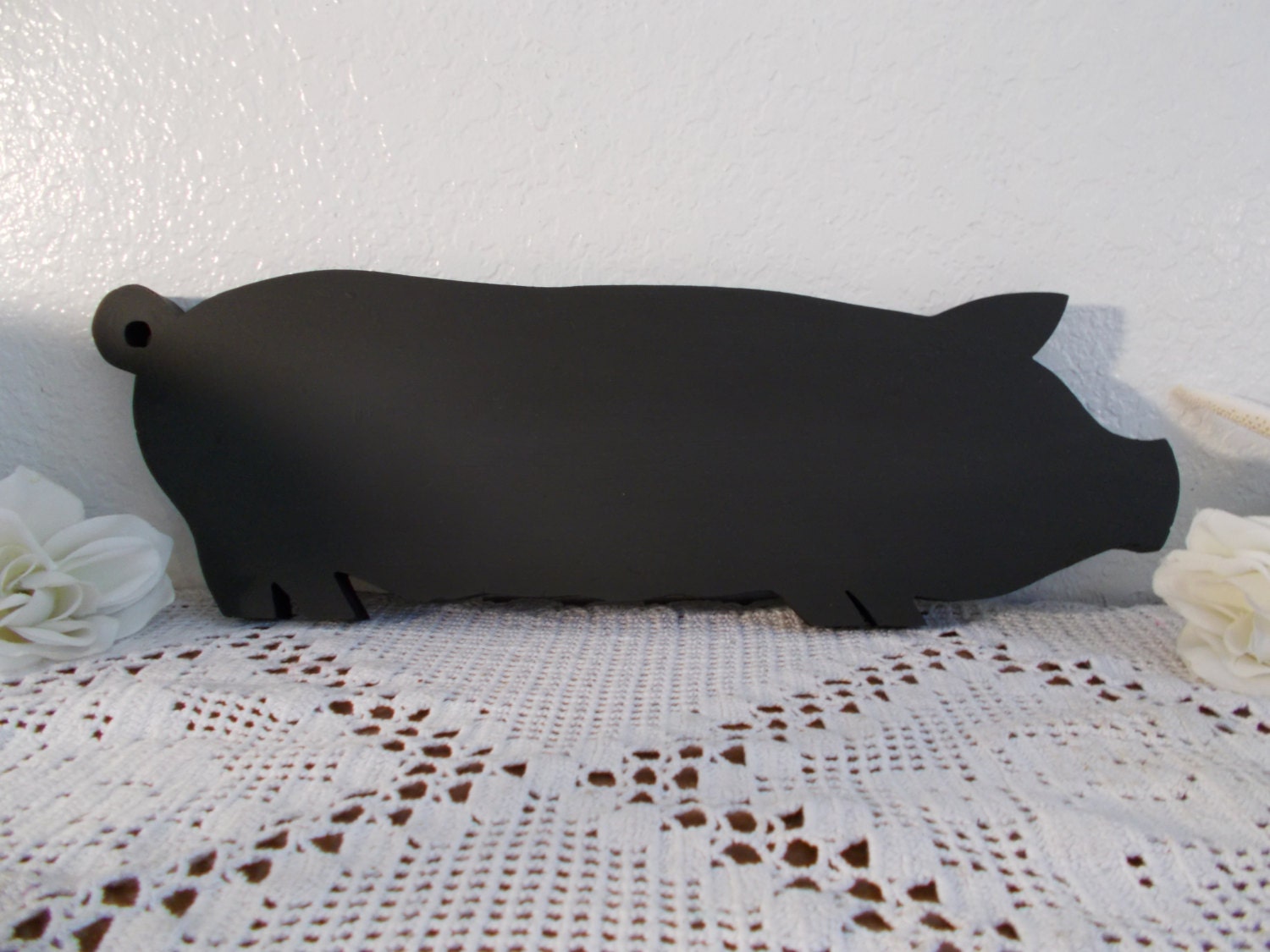 Pig Chalkboard B-B-Q Blackboard Country Western Outdoor | Etsy