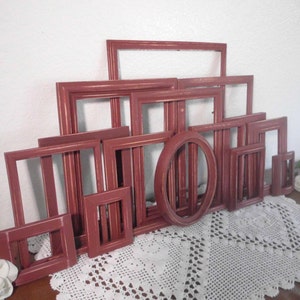Barn Red Frame Set Large Instant Collection Rustic Shabby Chic ...