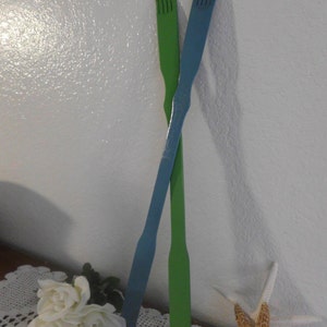 Bamboo Back Scratcher Lime Green Turquoise Blue Father's Day Birthday ...