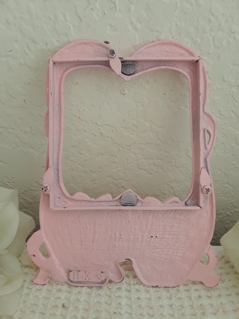 Pink Shabby Chic Ballet Slipper Picture Frame Upcycled Vintage - Etsy