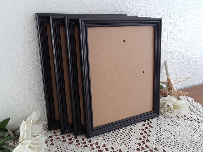 Black Picture Frame 8 X 10 Wood Photo Decoration Rustic Country ...