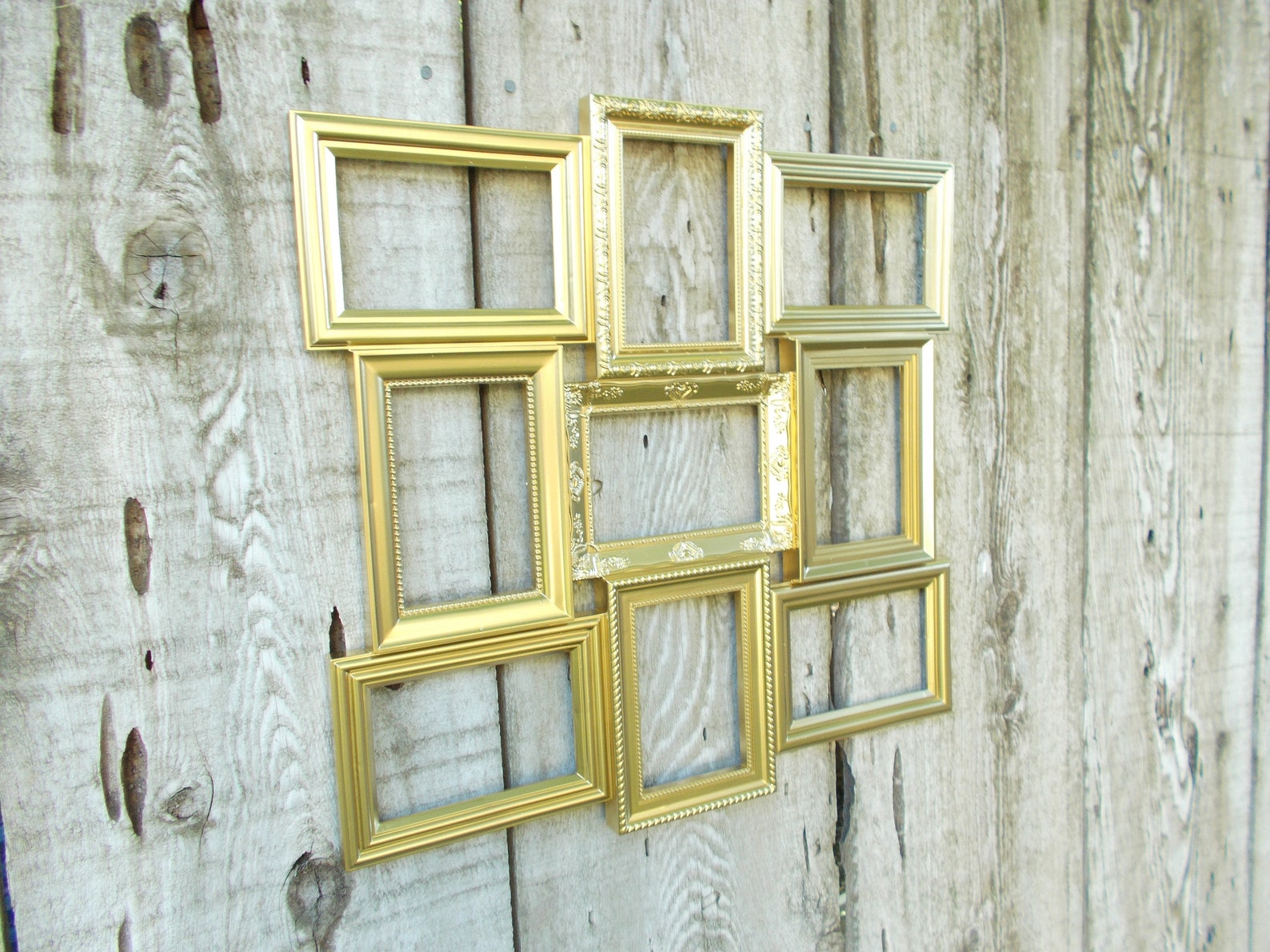 Gold Wedding Seating Chart Collage Frame Spring Summer Fall - Etsy