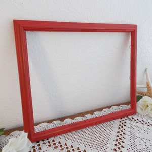 Rustic Red Frame 11 X 14 Shabby Chic Distressed Wood Picture Photo ...