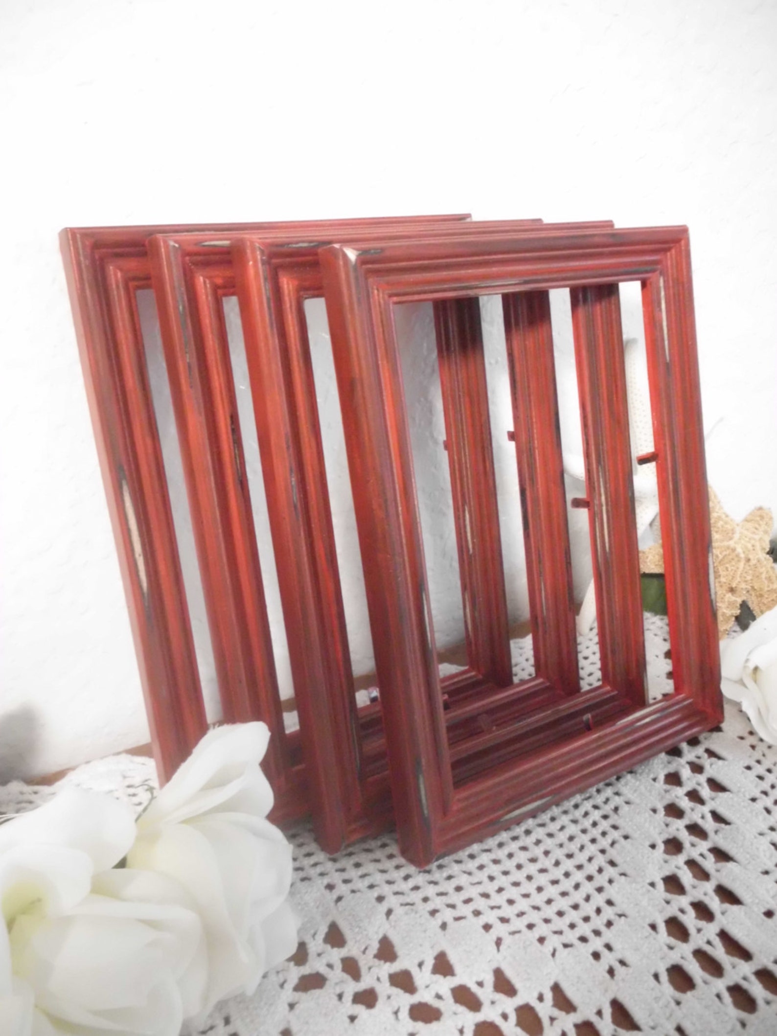 Rustic Red Wedding Frame Shabby Chic Distressed 4 X 6 or 5 X 7 - Etsy