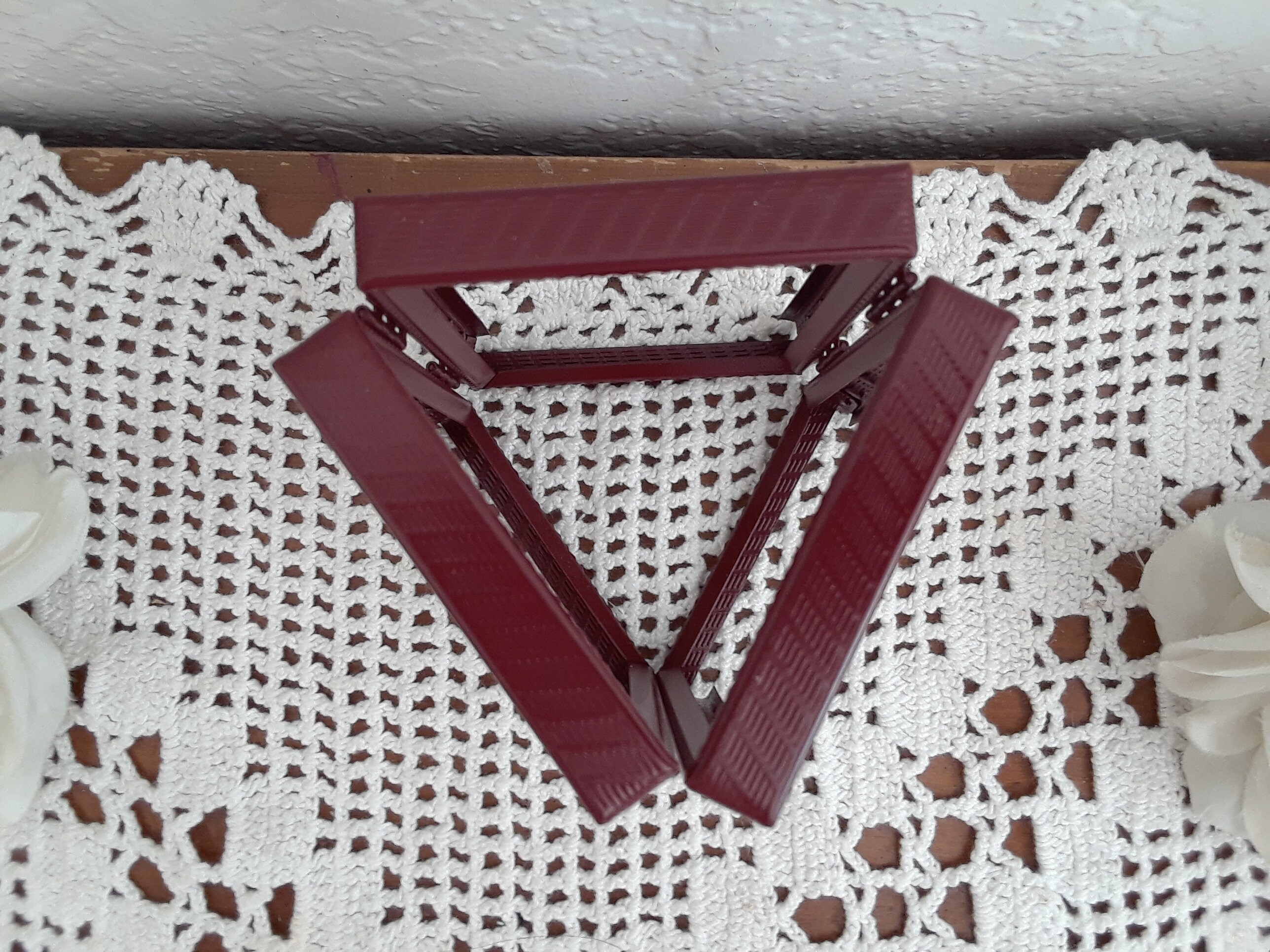 Burgundy Red Wine Picture Frame up Cycled Vintage Metal 3.5 X 5 Trio ...