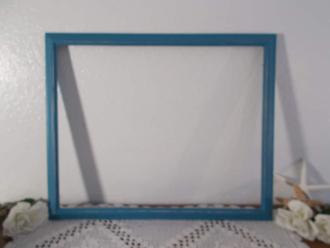 Aqua Turquoise Teal Blue Rustic Shabby Chic Distressed Wood Picture ...