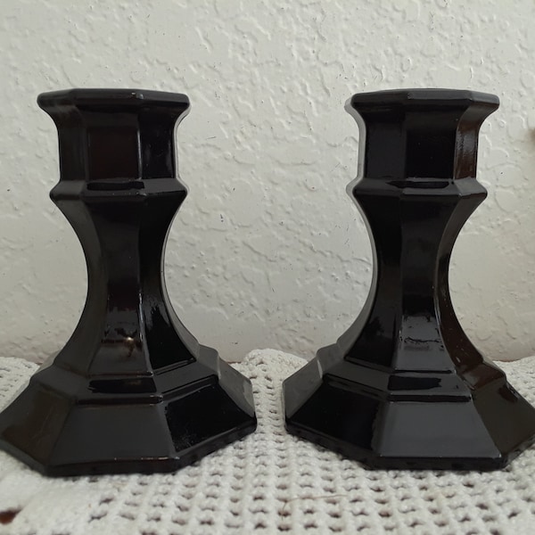 Black Candlestick - Etsy